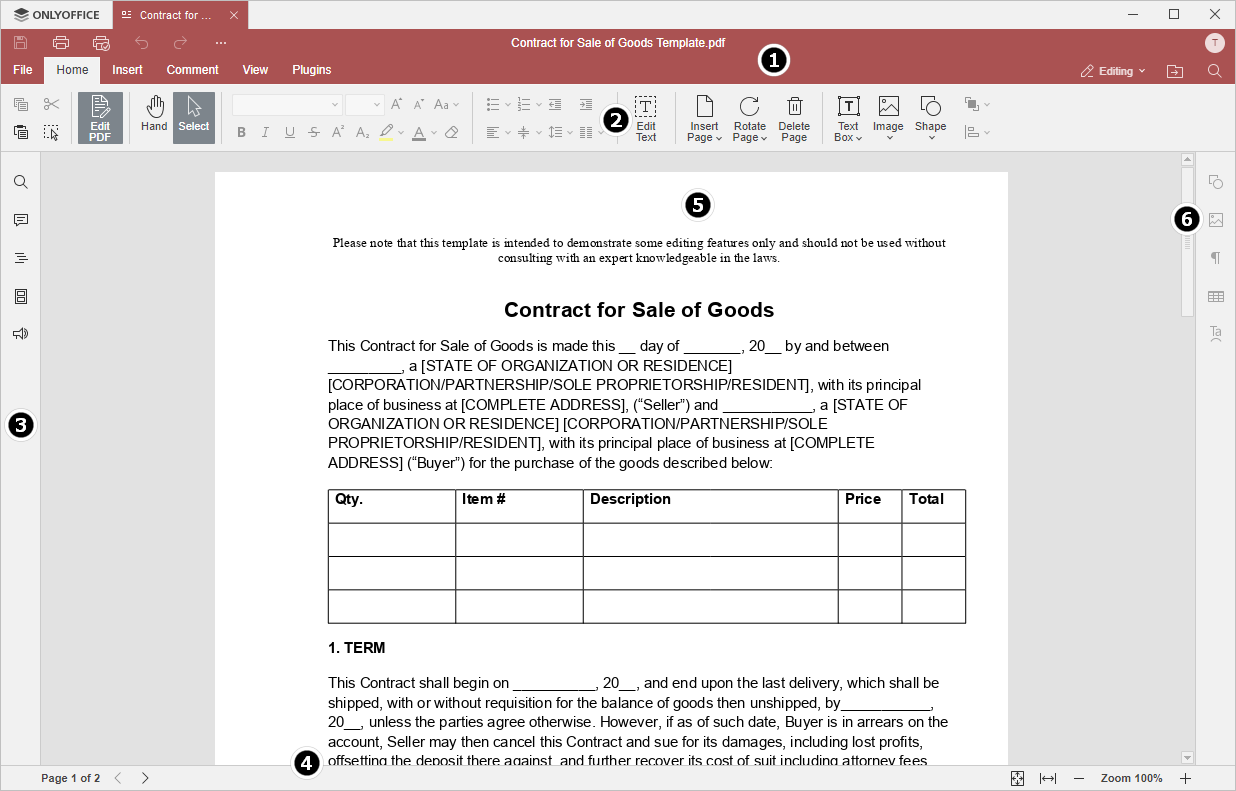 PDF Editor Introducing The User Interface Of The PDF Editor PDF Editor Introducing The User Interface Of The PDF Editor
